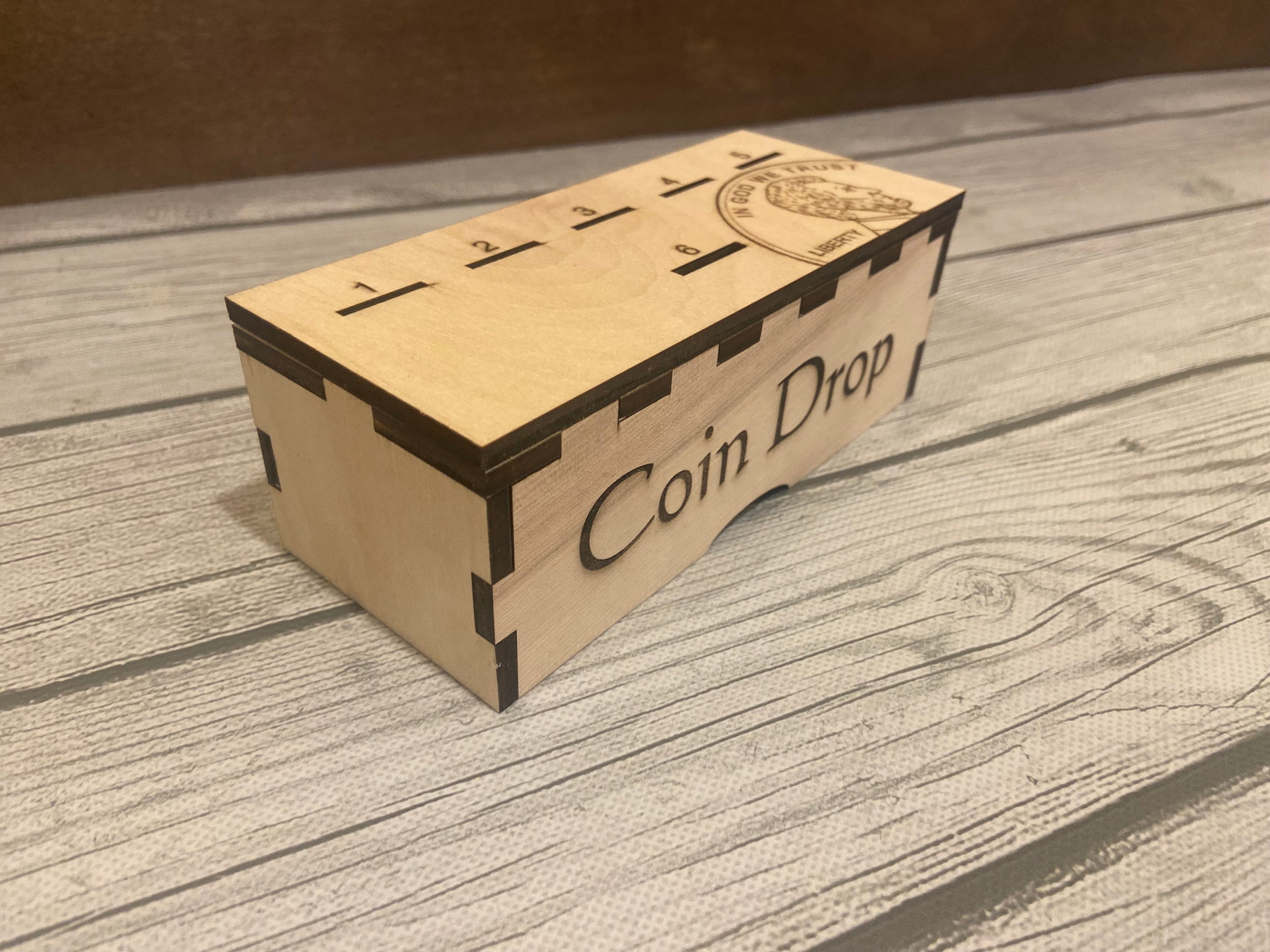 Coin Drop Game SVG Fun | Glowforge Laser Dice Handmade Bar Wooden ...