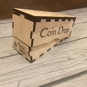 Coin Drop Game SVG Fun | Glowforge Laser Dice Handmade Bar Wooden - Etsy