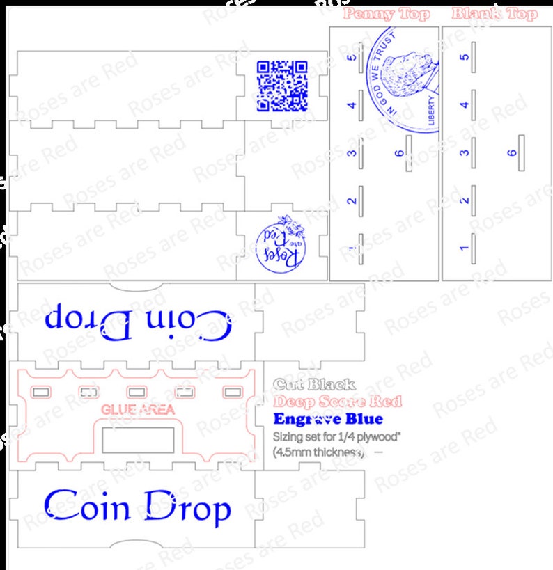 Coin Drop Game SVG Fun | Glowforge Laser Dice Handmade Bar Wooden - Etsy