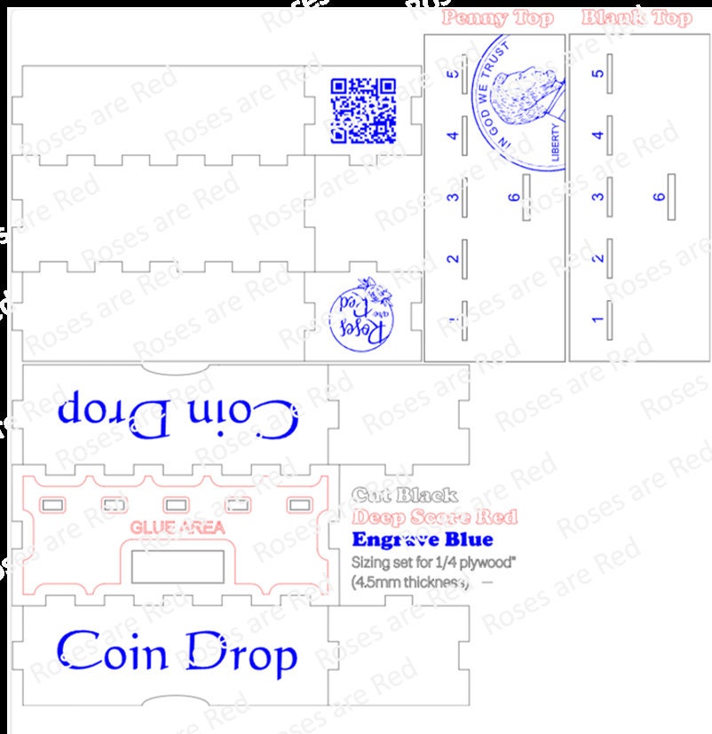 Coin Drop Game SVG Fun Glowforge Laser Dice Handmade Bar - Etsy