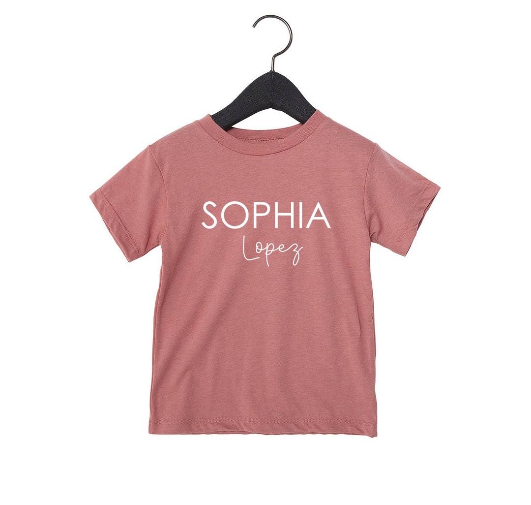 Custom Girl Tee, Personalized Girl Name Shirt, Custom Boy Tee, Boho ...