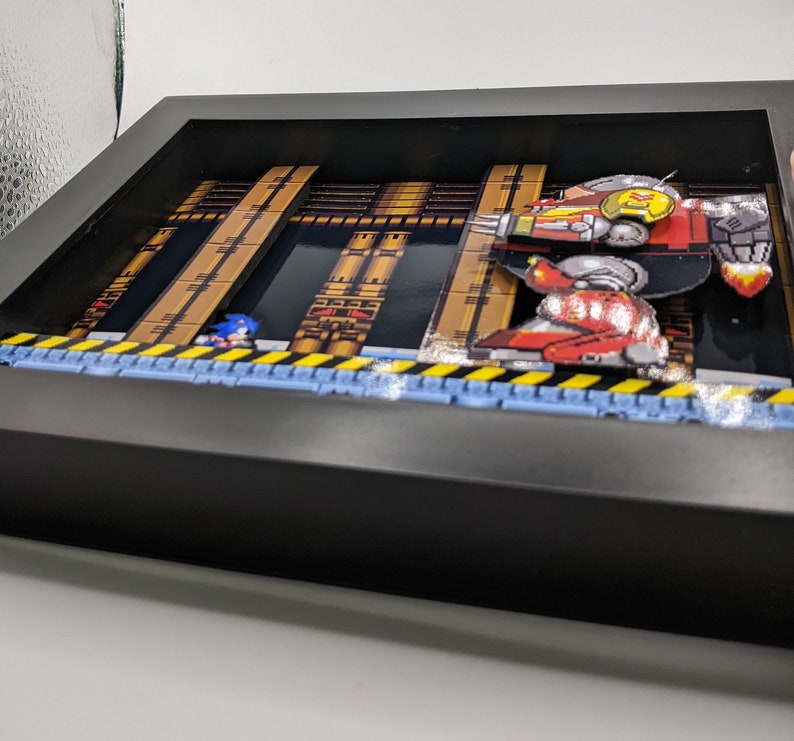 Sonic Vs Dr. Robotnik Shadow Box - Etsy