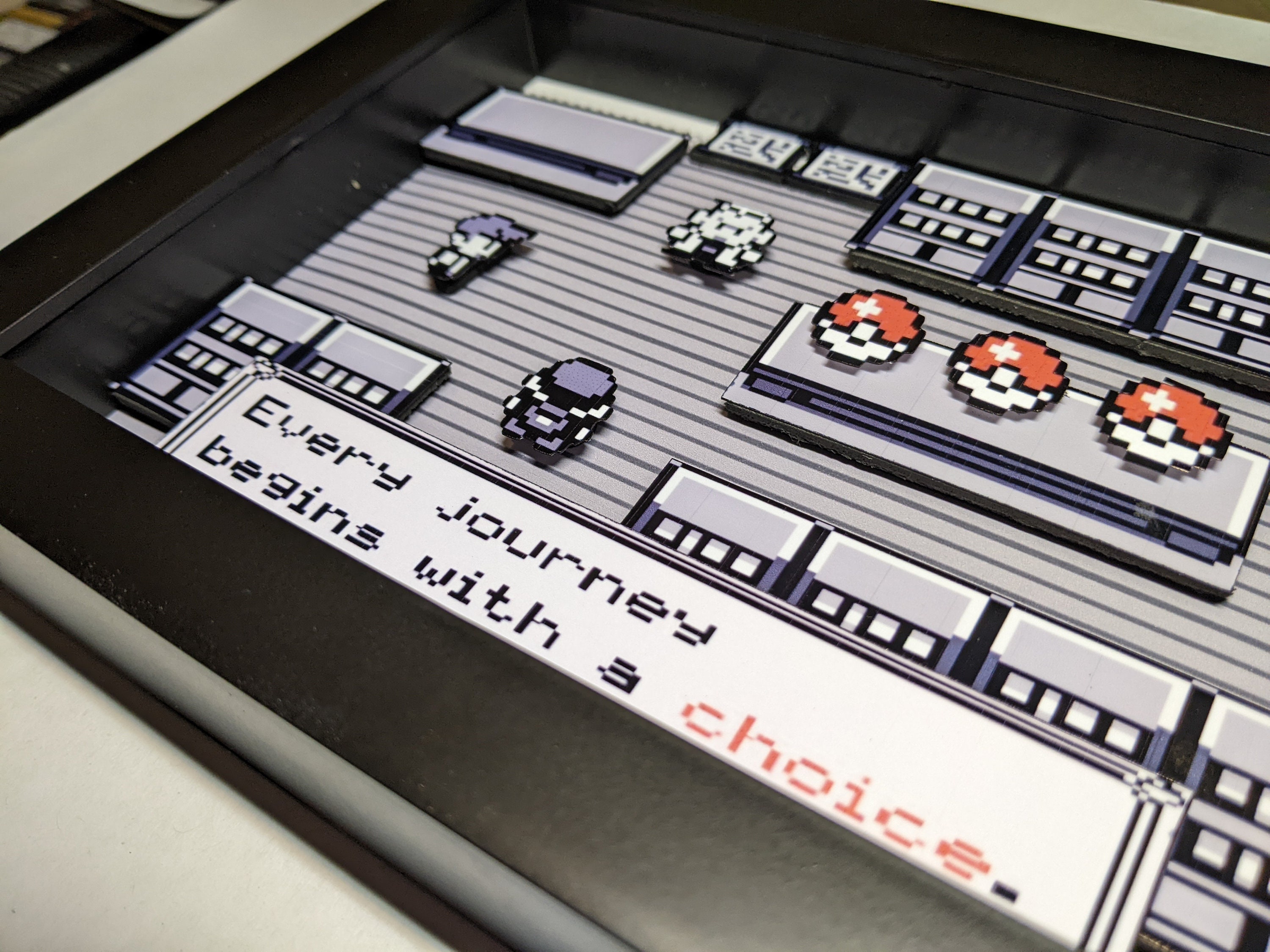 Professor Oak's Lab | "every Journey Begins With a Choice"| Shadowbox ...