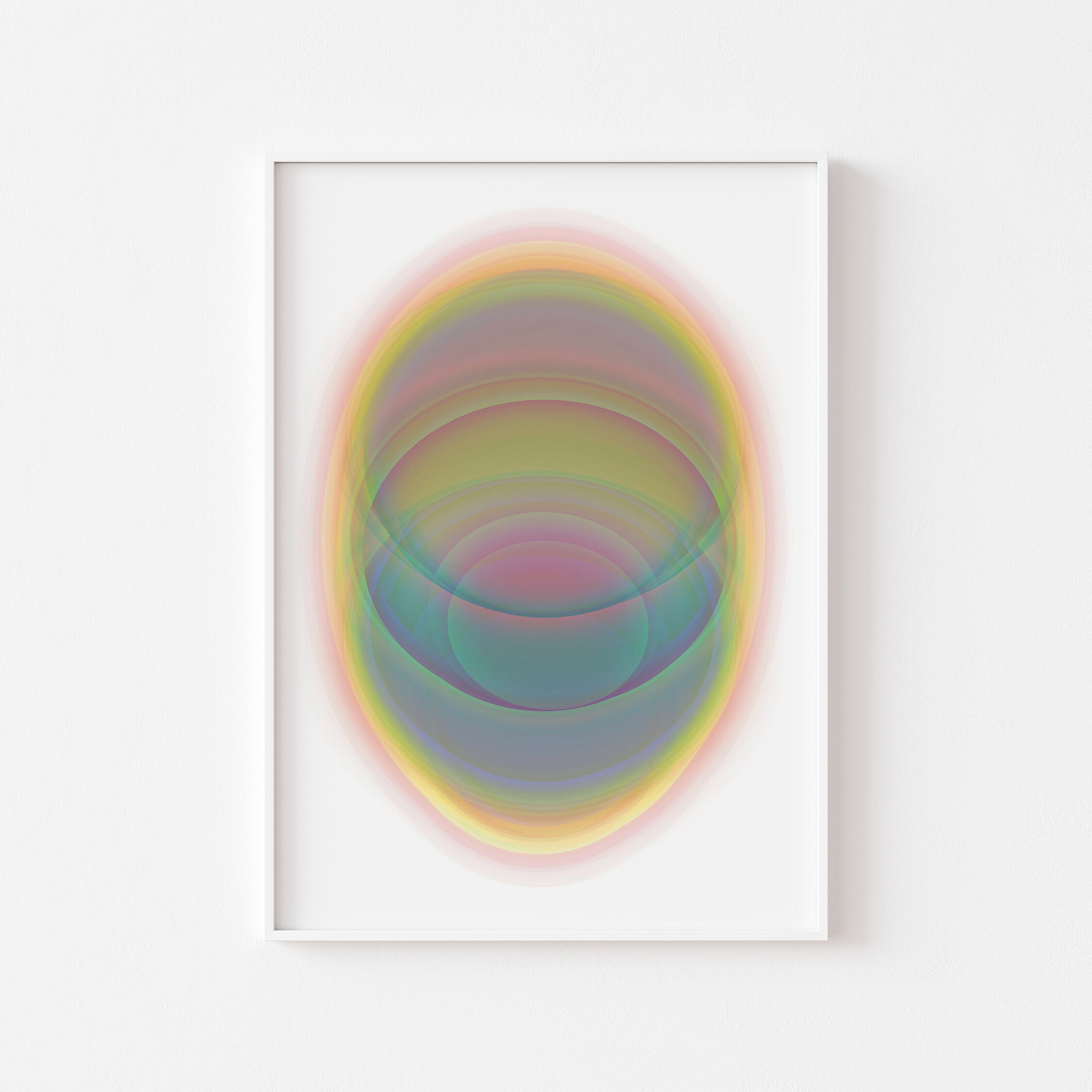 Rebirth - Printable Aura Gradient Art Poster Psychedelic Glowing ...