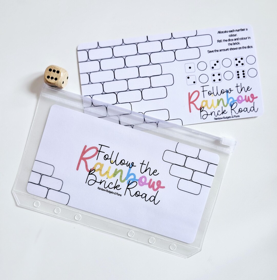Follow the Rainbow Brick Road | Savings Challenge | Cash Envelope ...