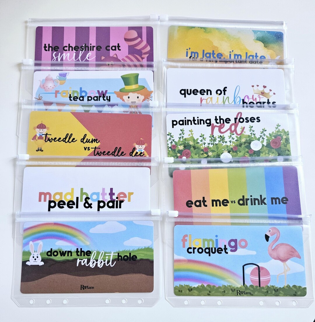 Rainbow in Wonderland Bundle | Savings Challenge | Cash Envelope ...