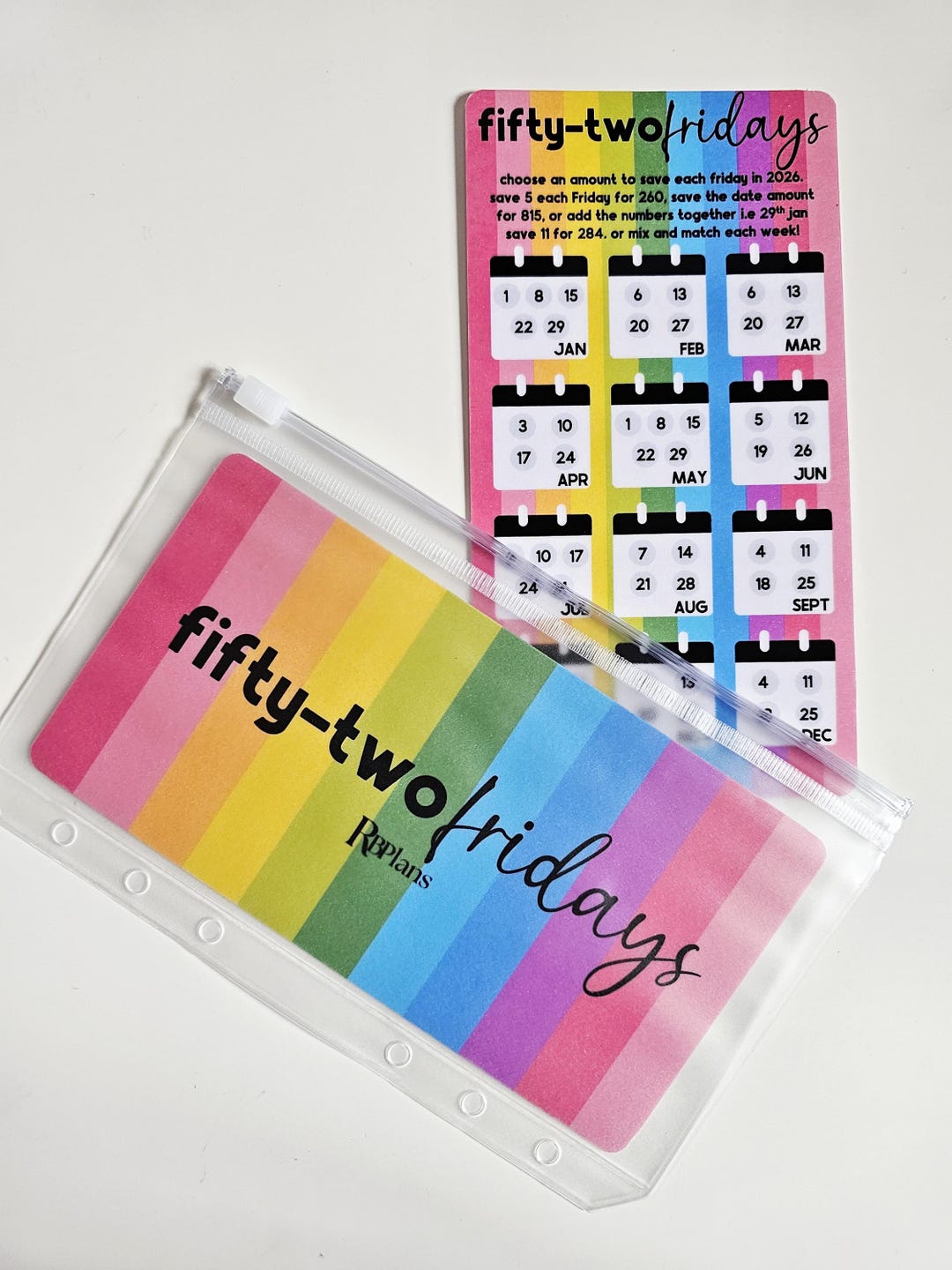 Fifty Two Fridays| Savings Challenge | Cash Envelope | Rainbow Budgets ...