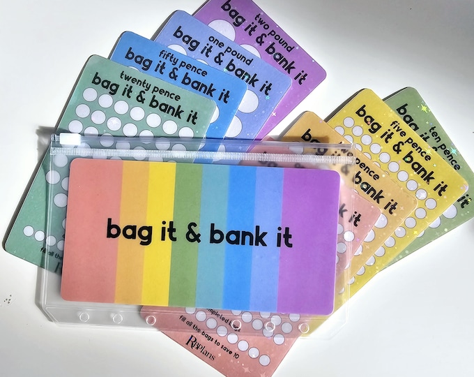 Bag It and Bank It | Savings Challenge | Cash Envelope | Rainbow ...