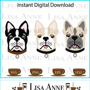 Frenchie Svg File French Bulldog Svg File Instant Download | Etsy