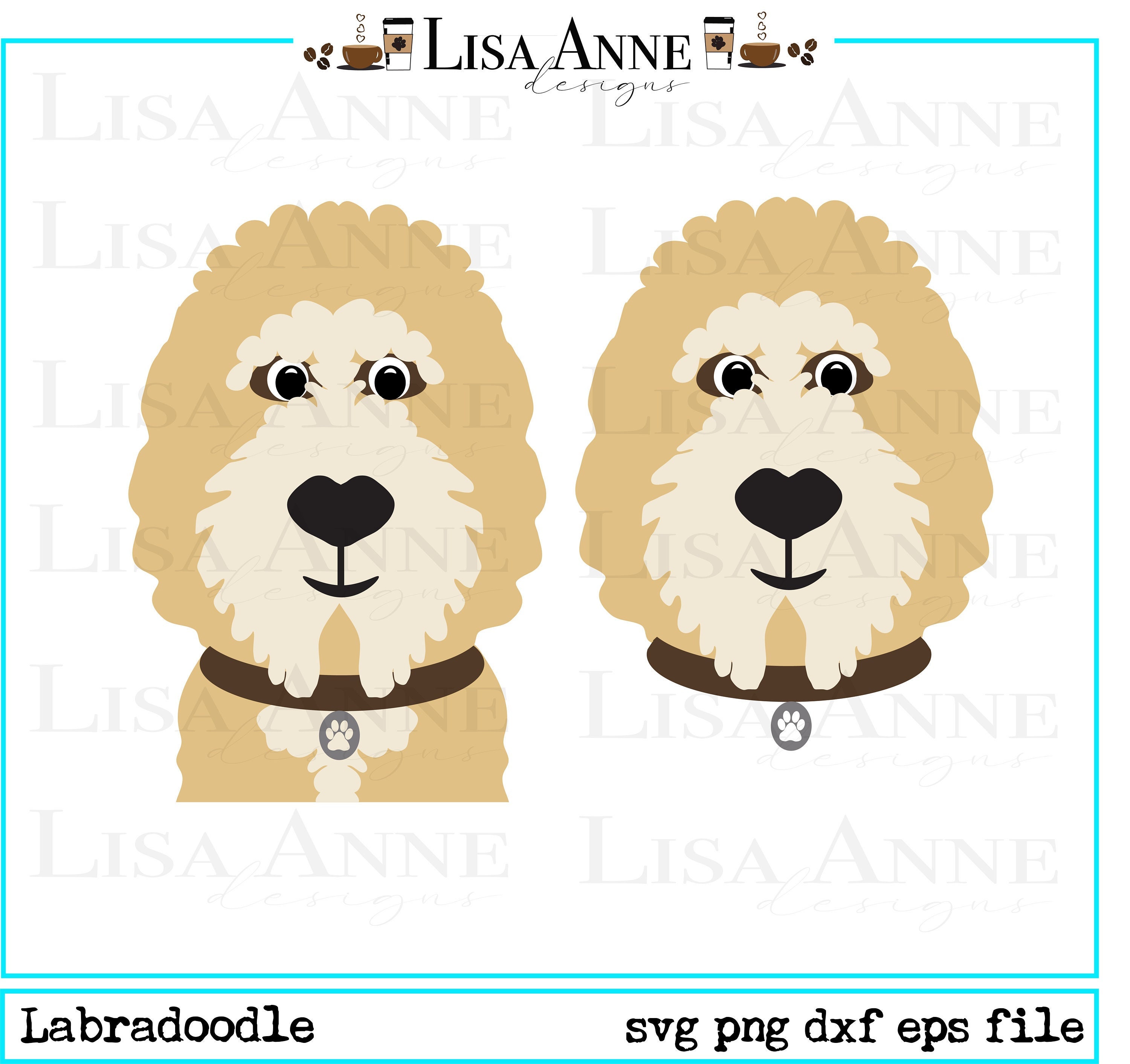 Labradoodle Svg File Instant Download | Dog Svg File for Silhouette and ...