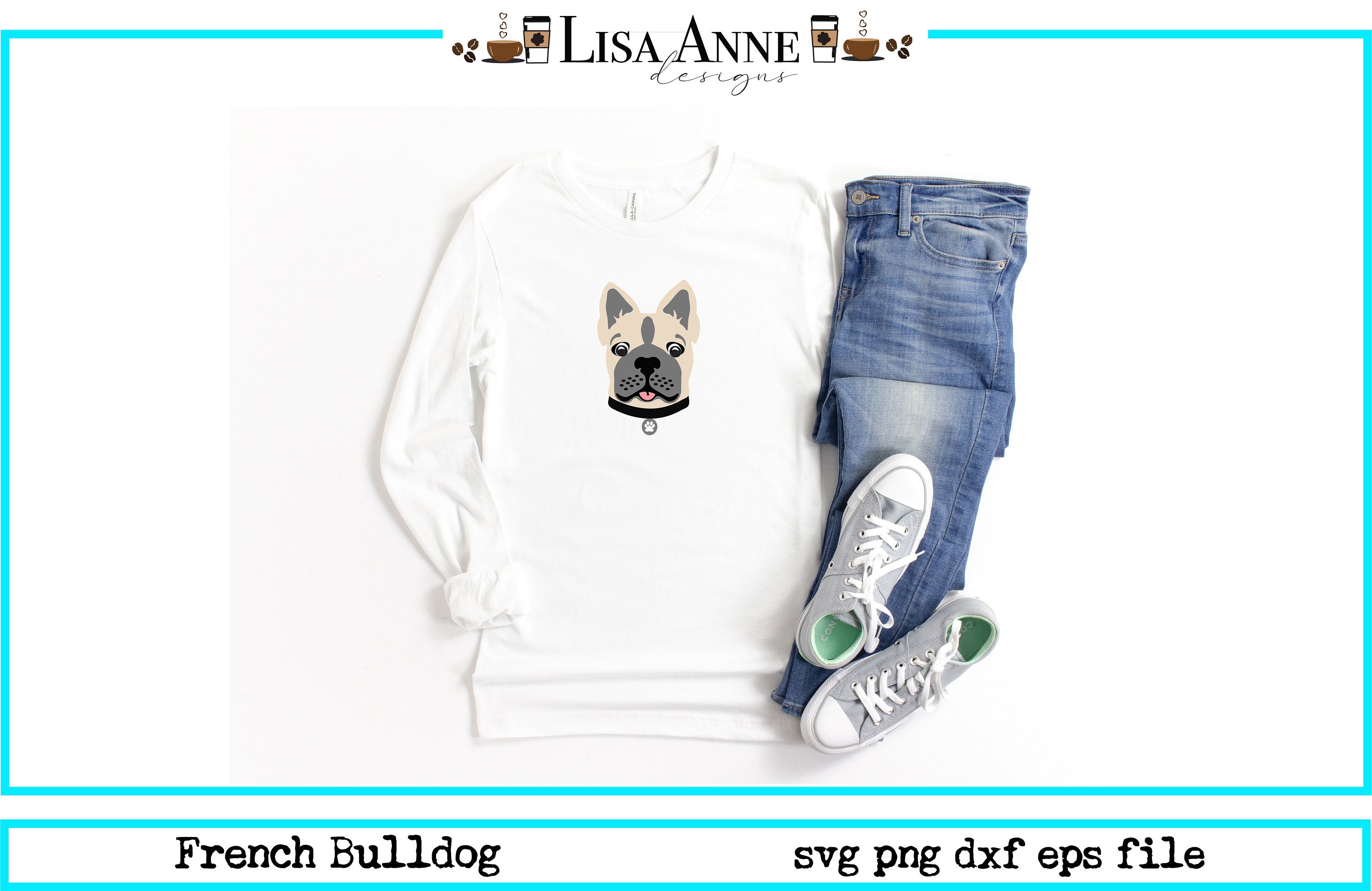 Frenchie Svg File | French Bulldog Svg File Instant Download for ...