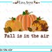 Fall is in the Air Png, Pumpkin Png, Thanksgiving Png, Fall Decor Png ...