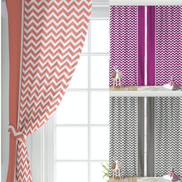 Chevron Curtains - Etsy