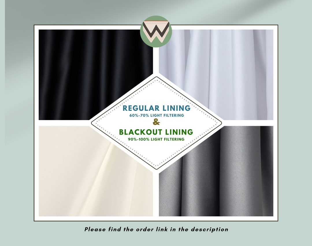 Add Lining to Your Curtains, Lining Back Blackout Curtains, Room ...