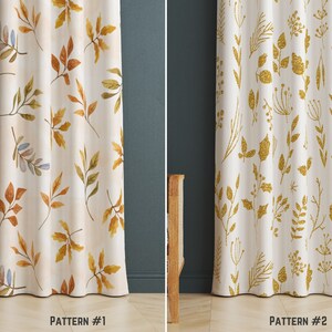 Falling Leaves Window Shade, Dry Leaves Window Drape for Kitchen ...