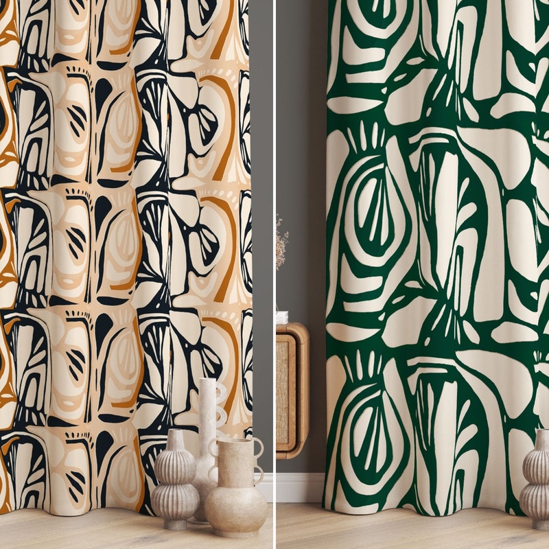 Modern Curtains - Etsy