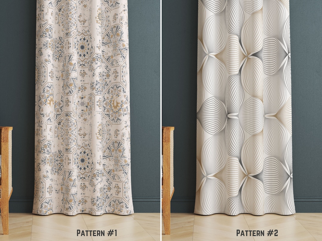 Shabby Chic Floral Decorative Drapes, Begonia Flowers Window Curtain ...