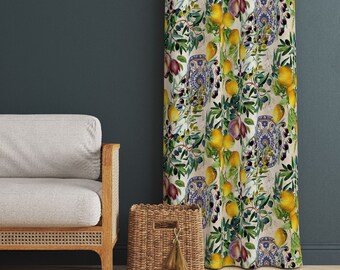 Checked Window Drape, Stylish Decorative Shade for Kitchen, Plaid ...