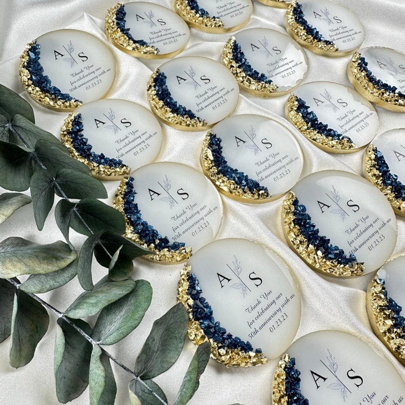 Wedding Party Favors for Guests, Resin Magnet, Epoxy Magnet Favors ...