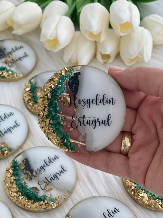 Wedding Magnet Wedding Favors Epoxy Magnet Engagement - Etsy