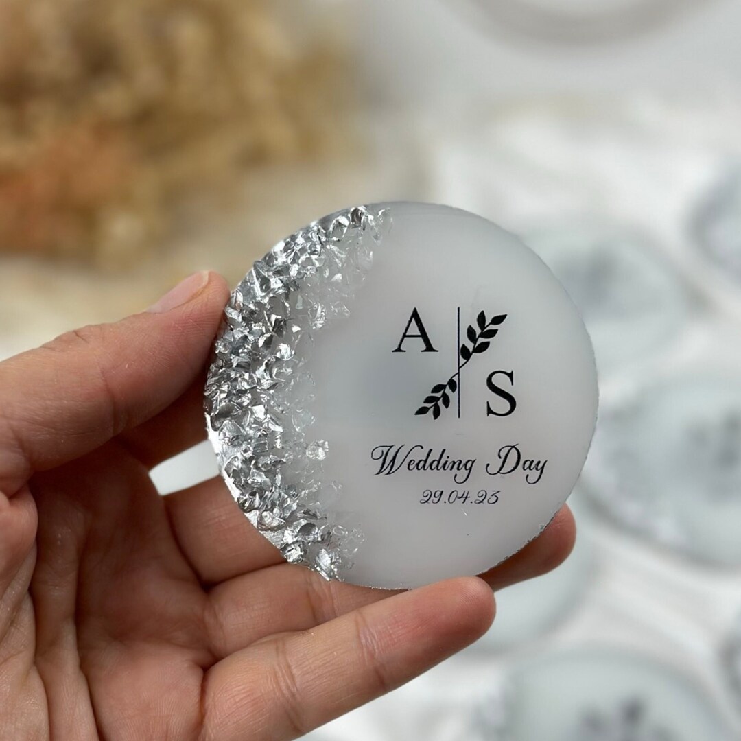 Wedding Party Favors for Guests, Resin Magnet, Epoxy Magnet Favors ...