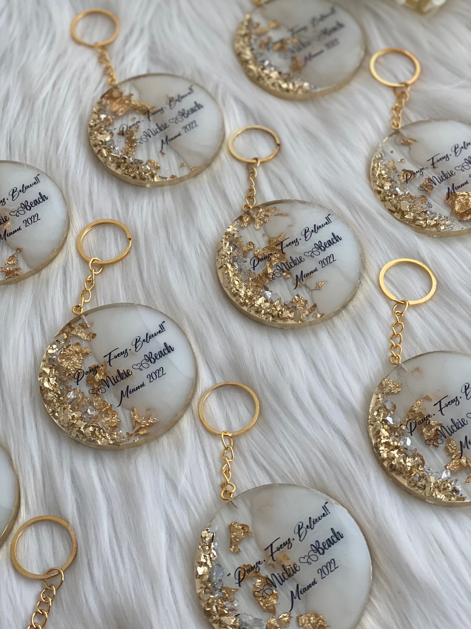 Wedding Favor Wedding Keychain Epoxy Keychain Engagement - Etsy