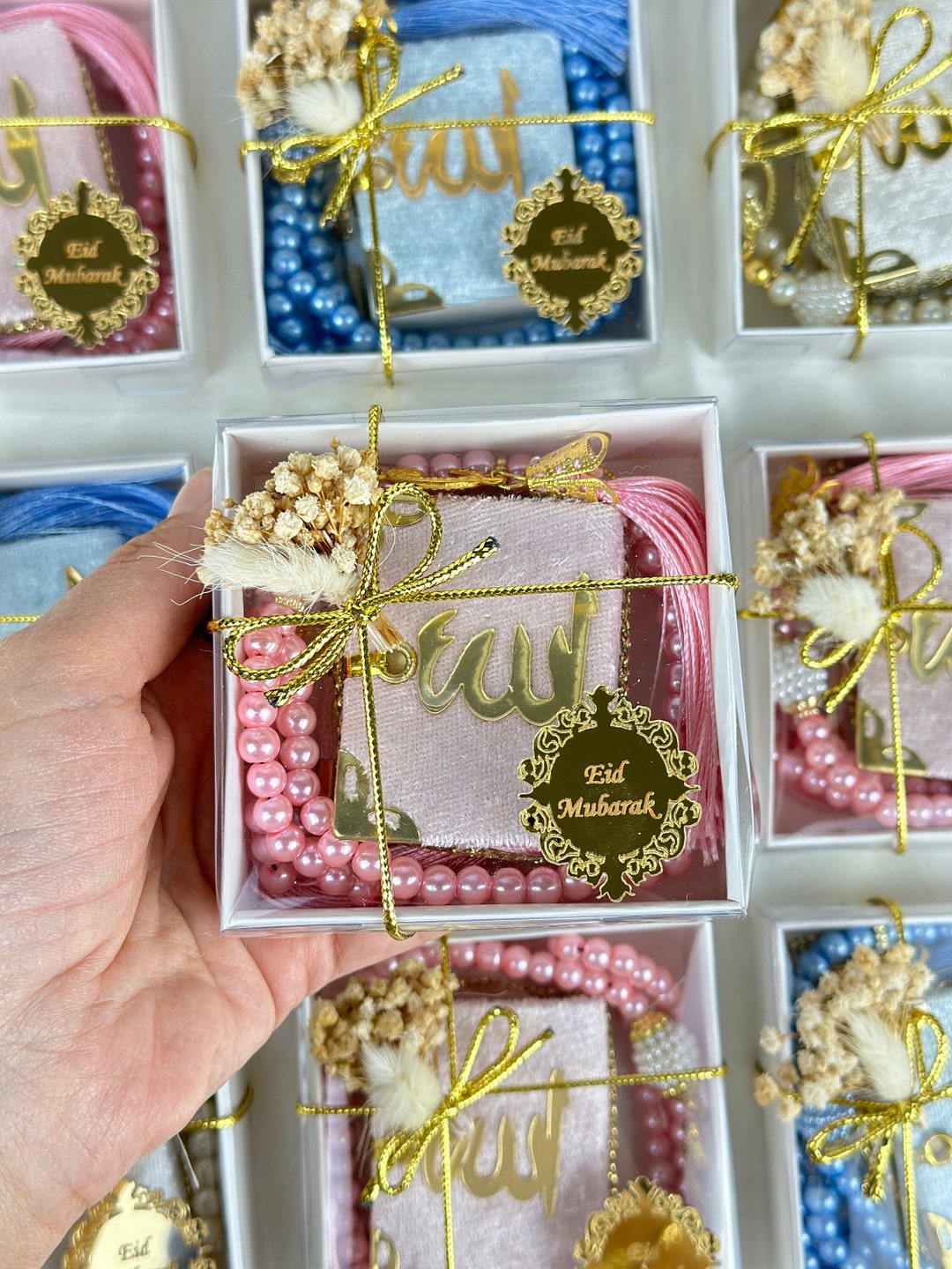 Luxury Custom Mini Quran Favor, Arabic Velvet Quran, Ramadan Mubarak ...