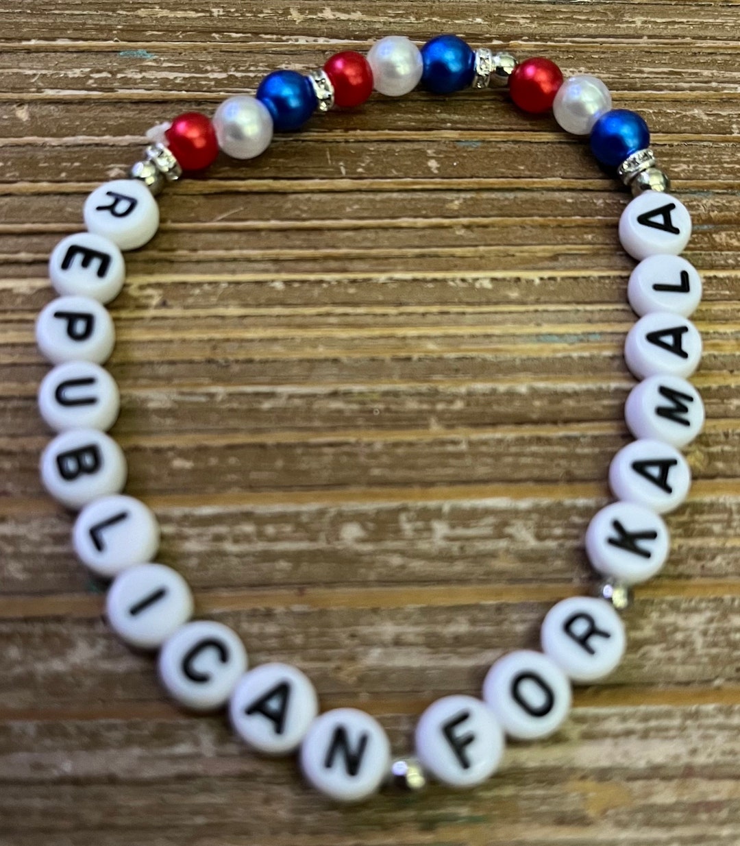 Election 2024 republican for Kamala Handmade Friendship Bracelets Red ...