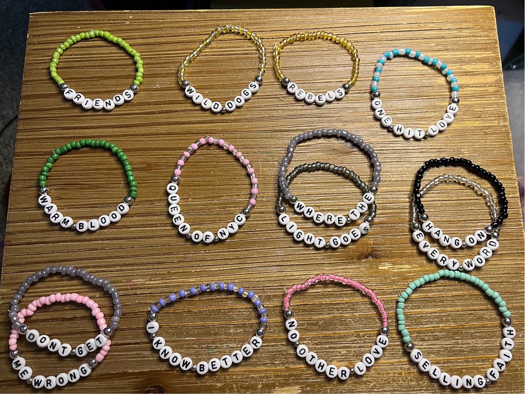 Matchbox Twenty Beaded Bracelet: Song Title Bracelet, Rob Thomas Fan - Etsy