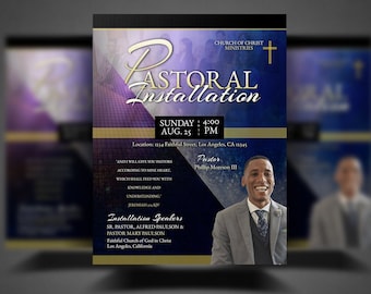 Pastoral Installation Church Flyer Church Flyer - Etsy