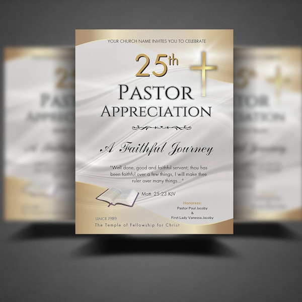 Pastor Appreciation Program - Etsy