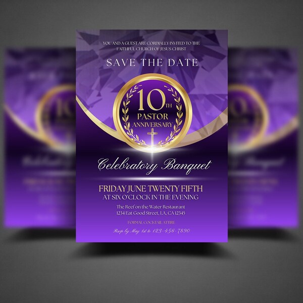 Church Anniversary Save the Date - Etsy