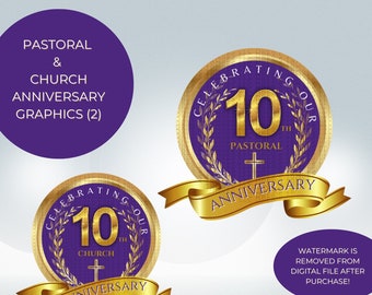 Church Anniversary Pastor Appreciation Graphic Logo 100 Year Rich ...
