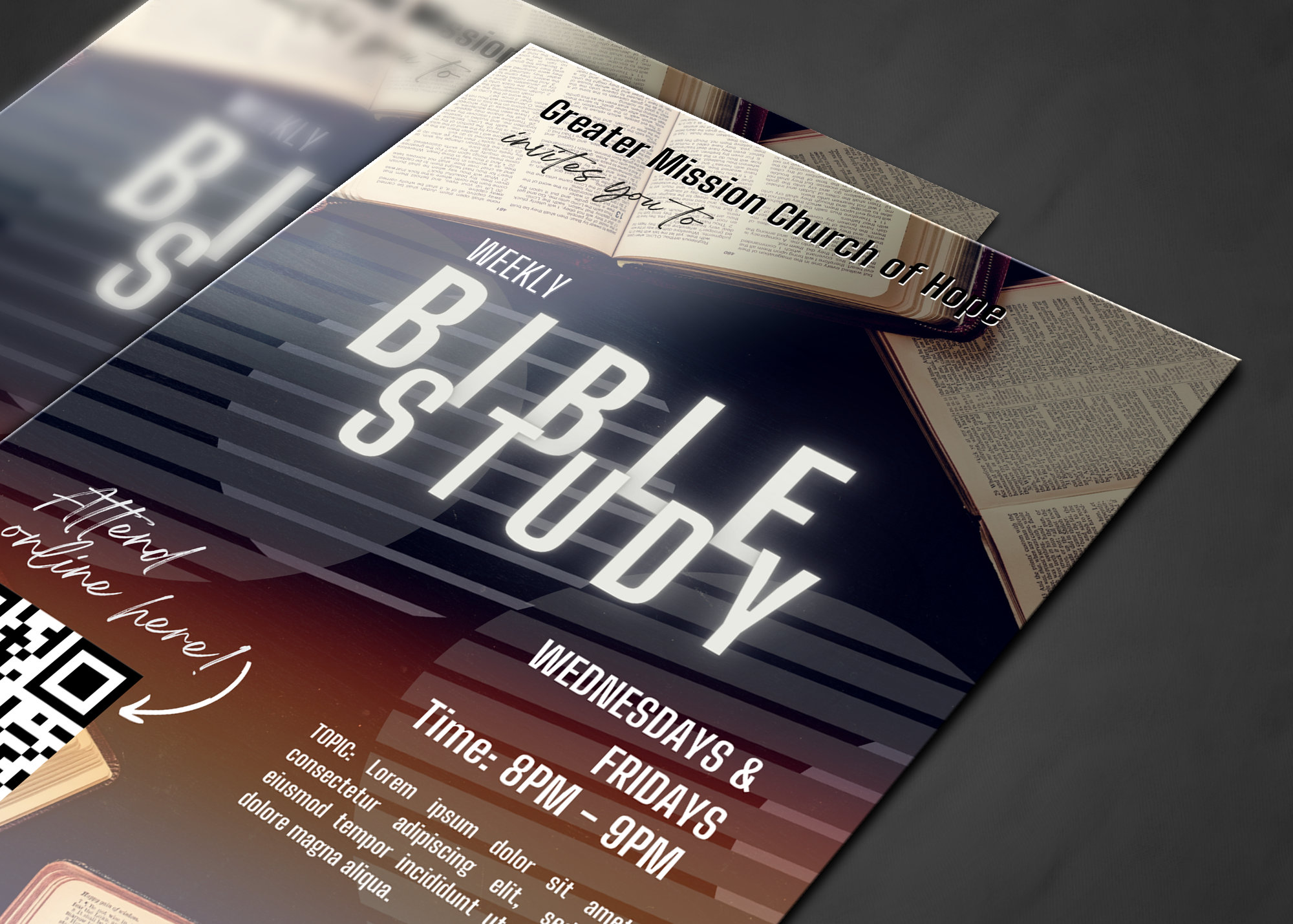 Youth Bible Study Flyer
