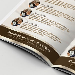 CORJL Pastor & Wife Church Anniversary Program Booklet Template ...