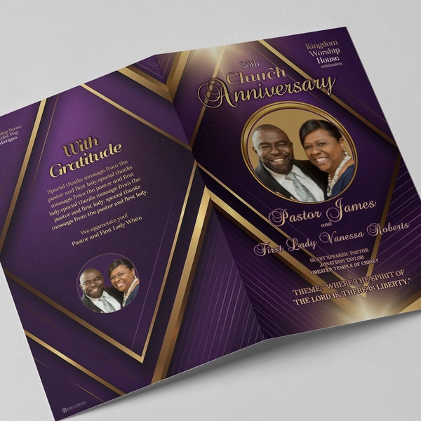 Church Anniversary Program - Etsy