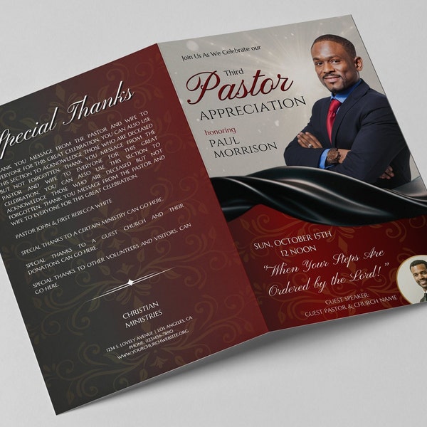 Pastor Appreciation Program - Etsy