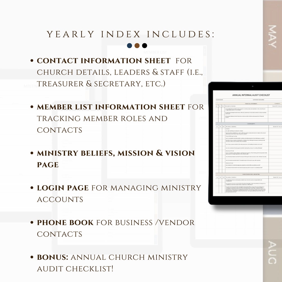 Mens Ministry Goodnotes Planner | Undated | Planner Covers Included ...