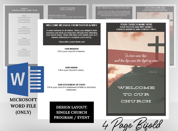Modern Church Bulletin