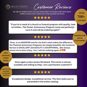 CANVA Church Anniversary Program | Editable Template | Classic Deep ...