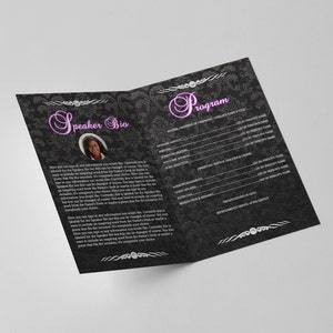 CORJL Women's Annual Conference Program Template | Editable | Pearl ...