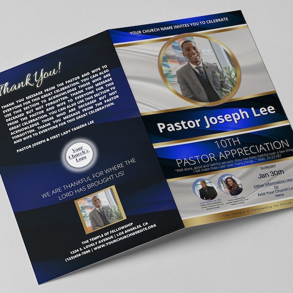 Pastor Appreciation Program - Etsy