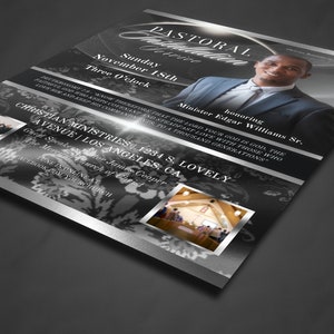 Pastoral Installation Service Flyer Pastor Install Inauguration Letter ...