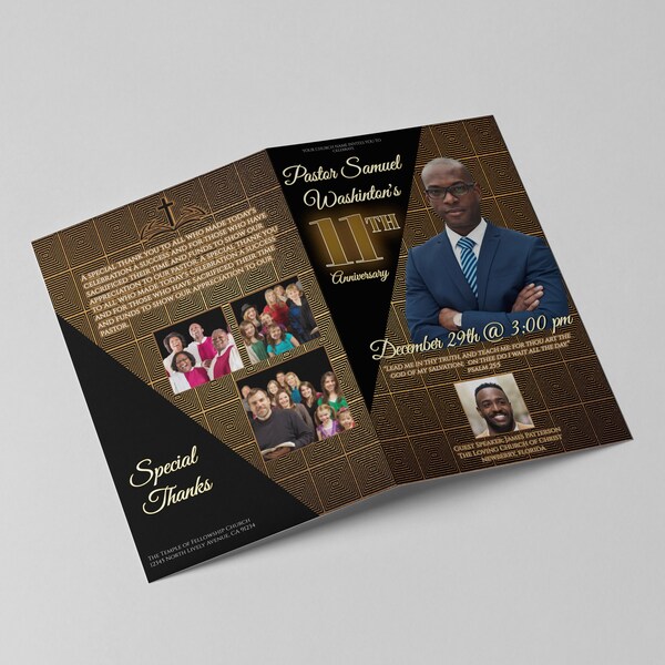 Black Church Pastor Anniversary Programs - Etsy