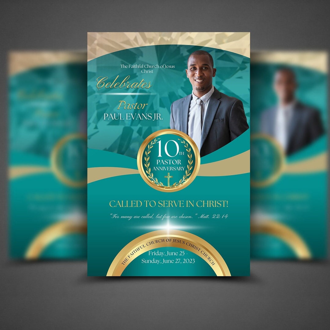 CANVA Church Poster | Editable Canva Template | Size 24in X 36in ...