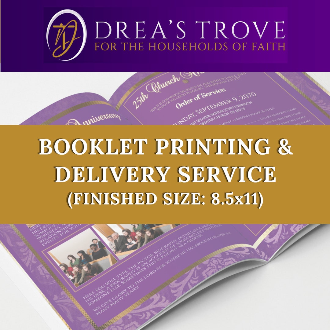 Printing Service for 8 Page Books | Size: 8.5x11 (finished Size ...