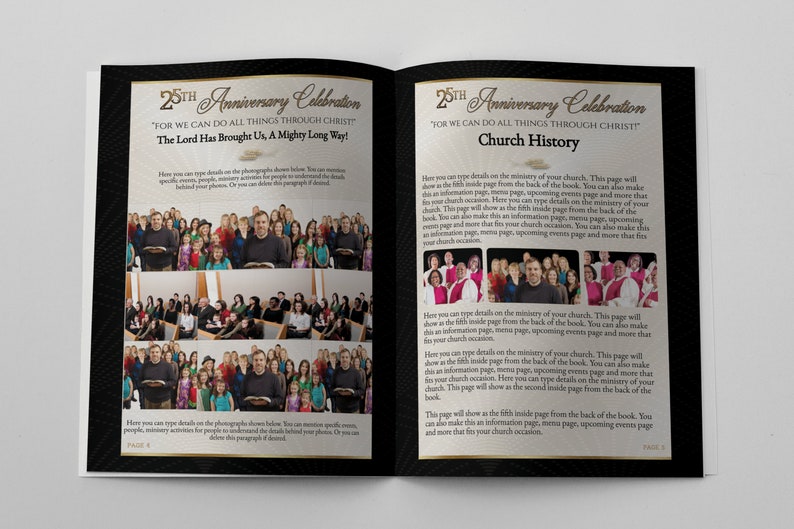 CORJL Church / Pastoral Anniversary Program Template | Fully Editable ...