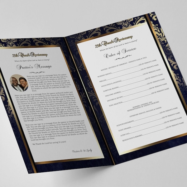 Church Anniversary Booklet - Etsy