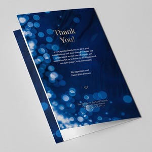 Pastor Appreciation Service Program Template | Editable in Corjl | Dark ...