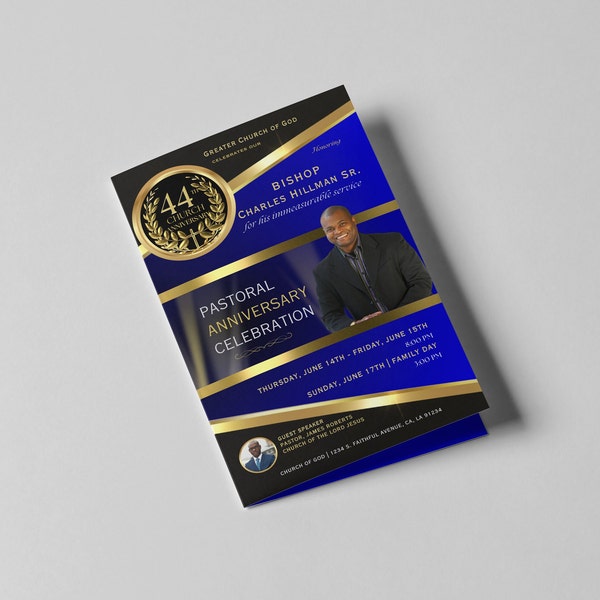 Pastor Installation Program Template - Etsy